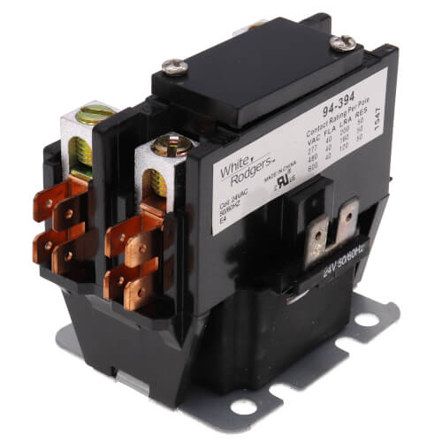 94-394 - White Rodgers 94-394 - 1 Pole Contactor, 24 VAC Coil, 50/60 Hz ...