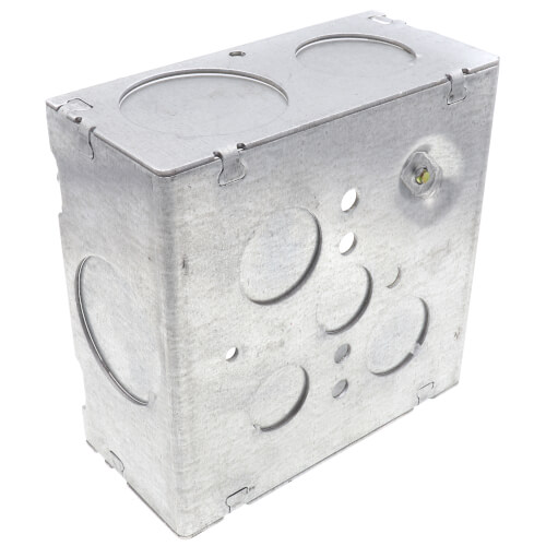 B8457 - Topaz B8457 - 4-11/16" Square Welded Box, 2-1/8" Deep w/ Knockouts