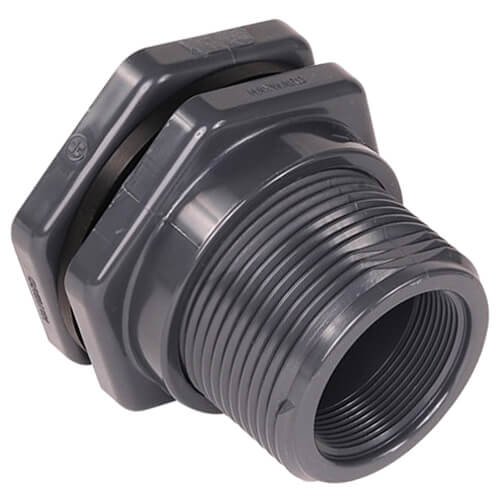 BFA1015CES - Hayward BFA1015CES - 1-1/2" PVC Bulkhead Fitting w/ FPM Gasket (Socket x Thread)