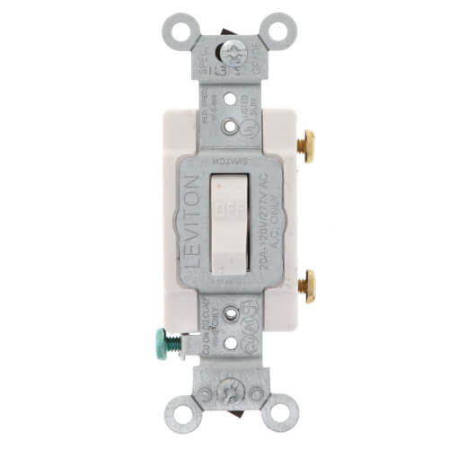CS120-2W - Leviton CS120-2W - Single-Pole Toggle Light Switch ...
