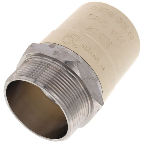 CVSLM200 - Bluefin CVSLM200 - 2" CPVC x Male Stainless Steel Adapter ...