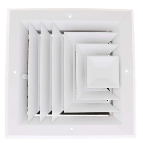 DF1W8-8 - Bluefin DF1W8-8 - 8" x 8" (Wall Opening Size) 3-Way Aluminum ...