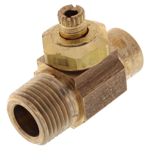 DRS84-R - Brasscraft DRS84-R - 1/2" Copper Pipe x 1/2" MIP Integral Shut-Off Stop Less Lock ...