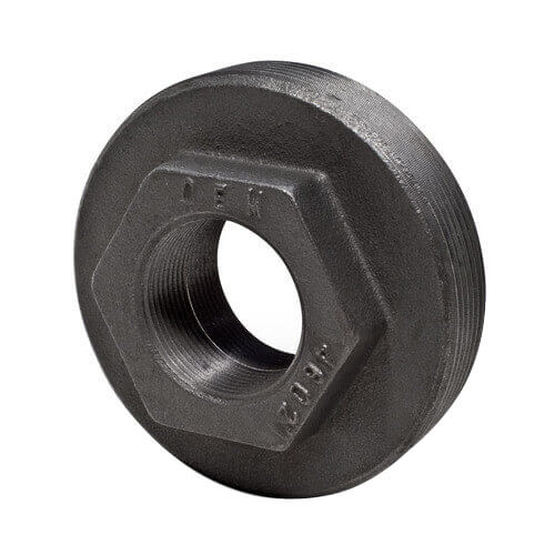 FBDT3X2X2 - Ward FBDT3X2X2 - 3" x 2" x 2" Black Double Tapped Tank Bushing