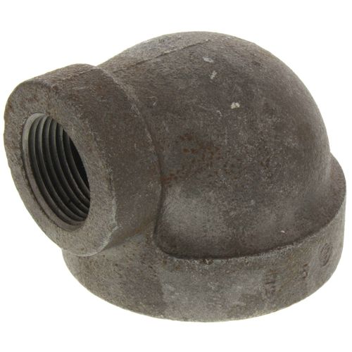 FCI90-2X1 - Ward FCI90-2X1 - 2" x 1" Black Cast Iron Steam 90° Elbow