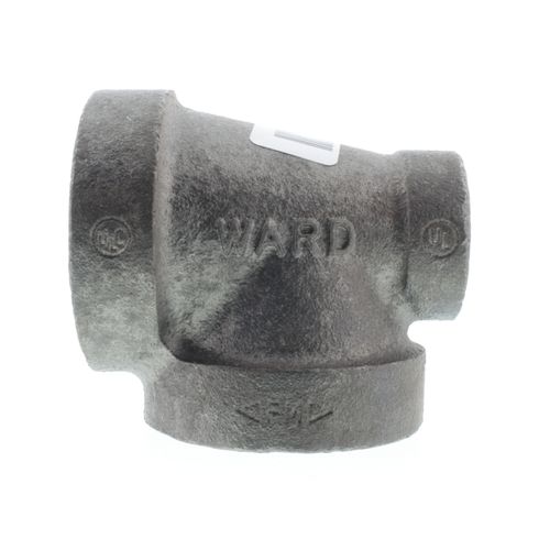 FCITE2X1X2 - Ward FCITE2X1X2 - 2" x 1" x 2" Black Cast Iron Steam Tee