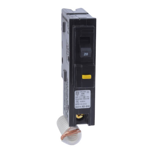 HOM120GFI - Square D HOM120GFI - Homeline Single Pole Miniature GFI ...