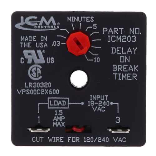 ICM203B - ICM Controls ICM203B - ICM203 Delay on Break Timer (.03-10 ...