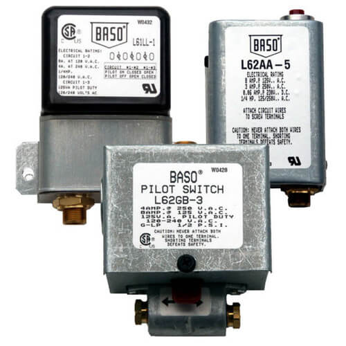 L62GB-3 - Baso Gas Products L62GB-3 - SPST Manual Reset Pilot Switch ...