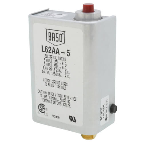 L62AA-5C - Baso Gas Products L62AA-5C - SPST Manual Reset Pilot Switch ...