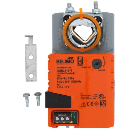 LMB24-3-T - Belimo LMB24-3-T - Non-Spring Return, On/Off/Floating Point Control Damper Actuator ...