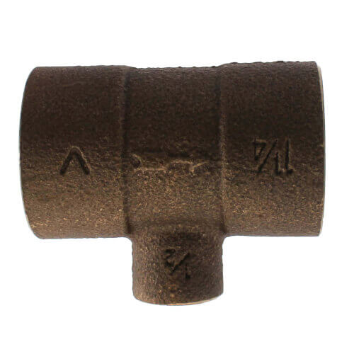 302-206 - Legend Valve 302-206 - 1-1/4" x 1/2" Bronze Monoflo Tee