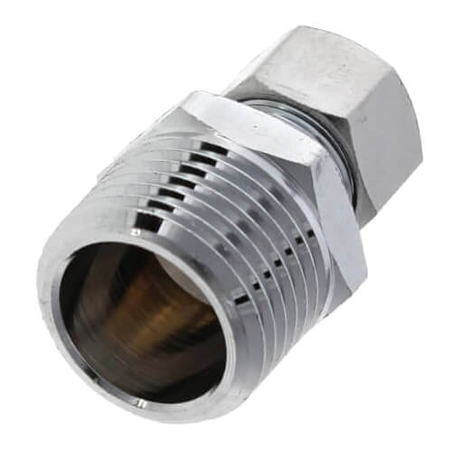 N68-068LF - Jones Stephens N68-068LF - 3/8" OD x 1/2" MIP Chrome Plated Compression Connector ...