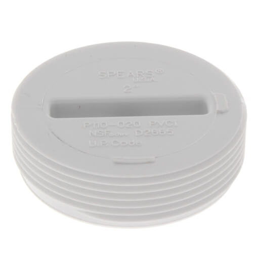 P110-020 - Spears P110-020 - 2" PVC DWV Flush Cleanout Plug