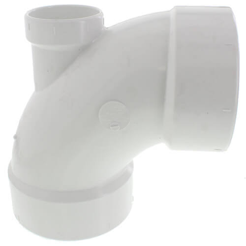 P303-420 - Spears P303-420 - 4" x 4" x 2" PVC DWV 90° Elbow (w/ 2" Low ...
