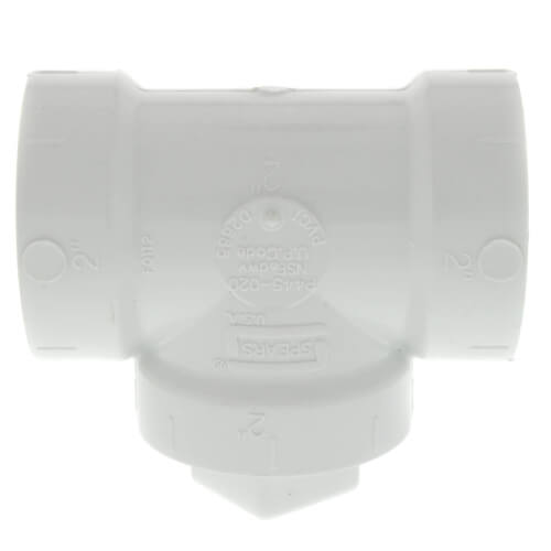 D443020 - Lasco D443020 - 2" PVC DWV Cleanout Tee w/ Standard Plug