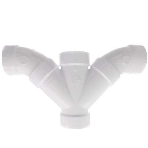 P507-040 - Spears P507-040 - 4" PVC DWV Double Wye and 45° Elbow Combo