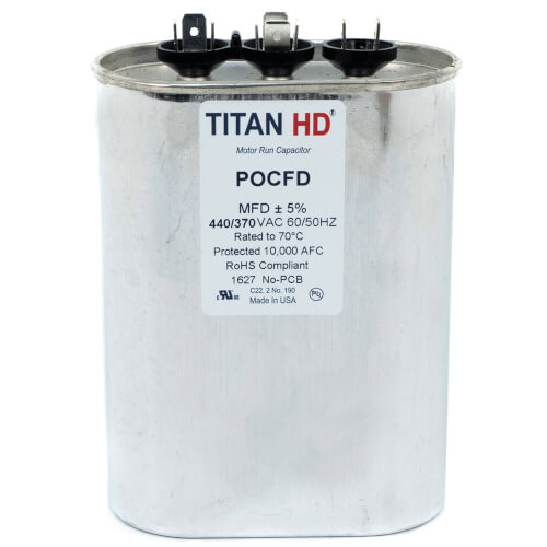 POCFD805A - Titan HD POCFD805A - 80/5 MFD Oval Dual Motor Run Capacitor ...