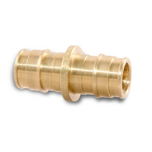 Q4543850 - Uponor (Wirsbo) Q4543850 - ProPEX Brass Coupling, 3/8" PEX x ...