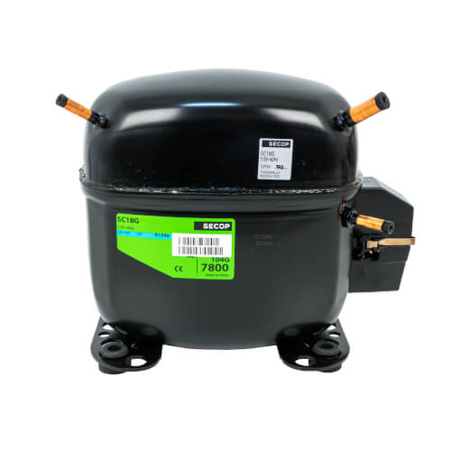 SC18G-1 - Secop SC18G-1 - 6200 BTU Reciprocating Compressor R-134A, 1/2 ...