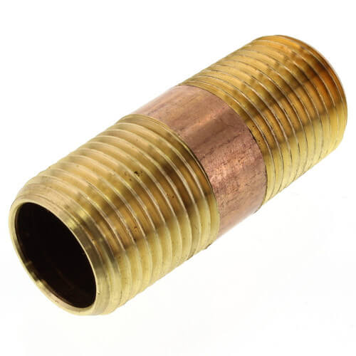 TBN-08-32 - Cello TBN-08-32 - 1/2" x 2" Brass Nipple