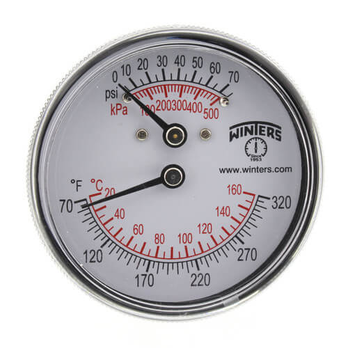 TTD404 - Winters Instruments TTD404 - 2.5" Tridicator Temperature and ...