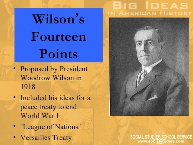Woodrow Wilson's Role in World War I timeline | Timetoast timelines