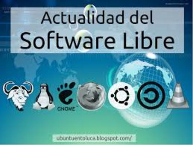 Historia del software libre timeline | Timetoast timelines