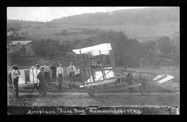 Photos of Aviator Glenn Curtiss, the June Bug, and Historic Seaplanes