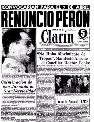 El protagonismo de Perón entre 1943 y 1955 timeline | Timetoast