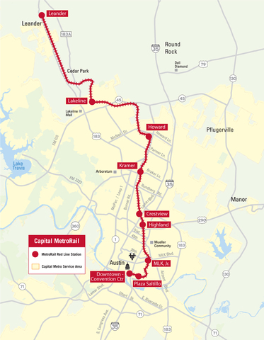 The History of Austin's Metro Rail timeline | Timetoast timelines