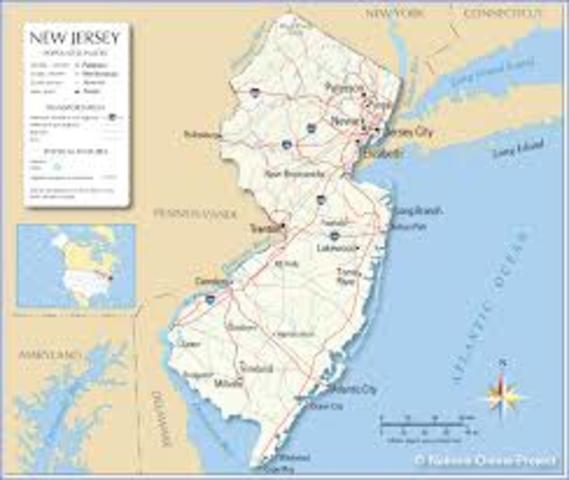 New Jersey timeline | Timetoast timelines