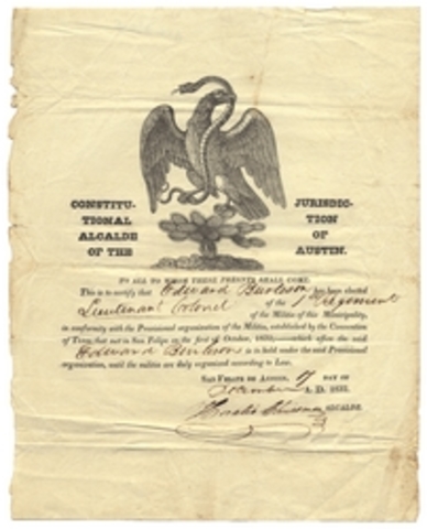 GONZALES - Texas Revolution timeline | Timetoast timelines