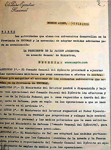 Presidencia de Maria Estela Martínez de Perón timeline | Timetoast