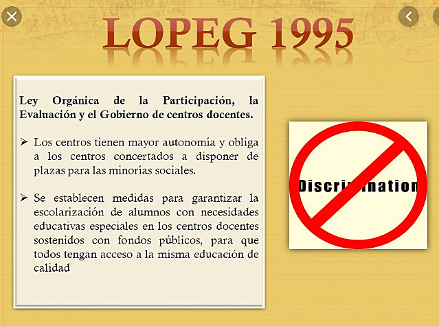 Evolución de las leyes educativas hasta la LOMCE timeline | Timetoast