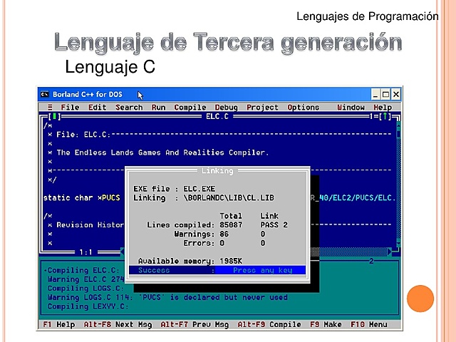 Evolución de los lenguajes de programación - Linea de tiempo timeline