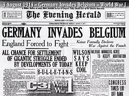 WW1 Timeline project | Timetoast timelines