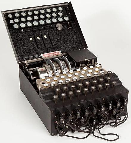 Enigma 1943- The Enigma machine is a piece of spook hardware invented