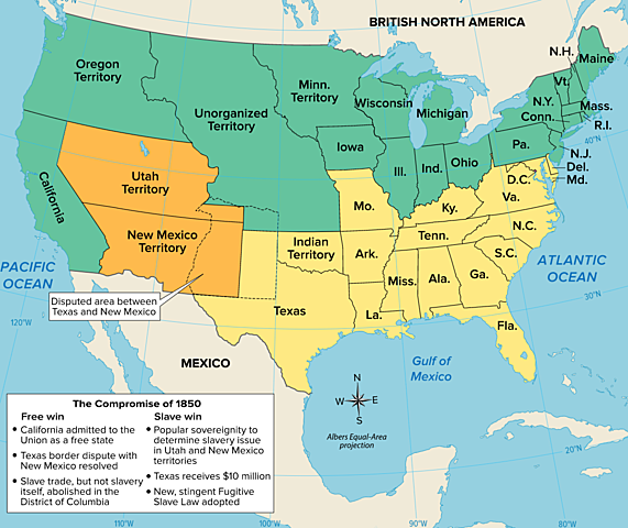 Sectionalism and Slavery timeline | Timetoast timelines