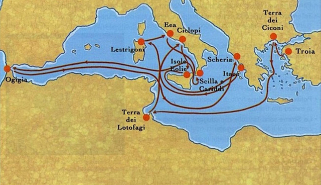 Le tappe di Ulisse timeline | Timetoast timelines