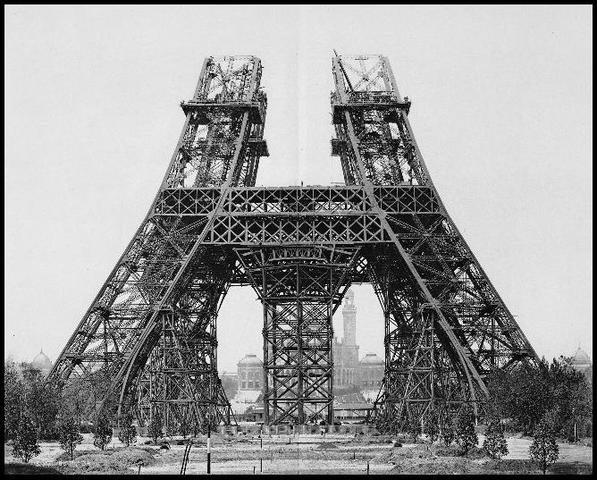 Etapas de la construccion de la torre eiffel timeline | Timetoast