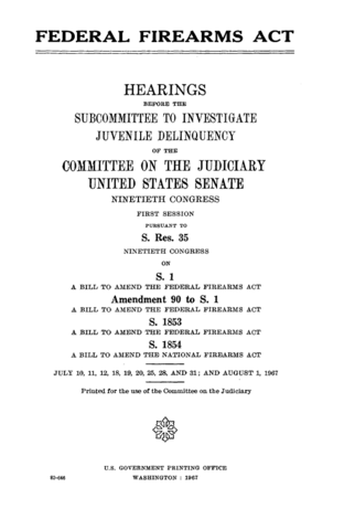 Gun Control Laws in the U.S. timeline | Timetoast timelines