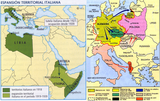 Expansión Alemana y Reacciones timeline | Timetoast timelines