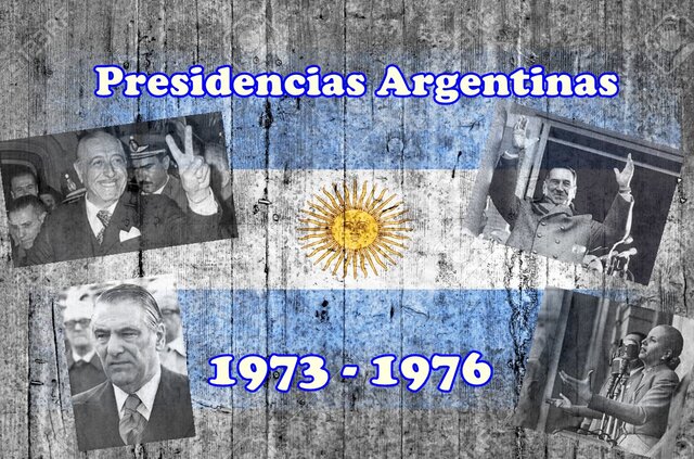 Presidencias en Argentina de 1973 - 1976 timeline | Timetoast