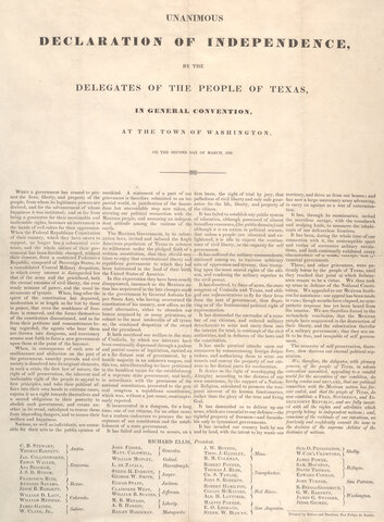 Revolution/Republic of Texas timeline | Timetoast timelines