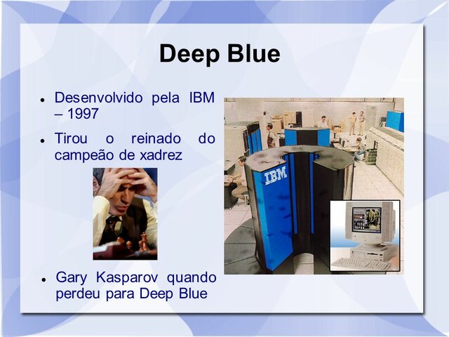 Eventos importantes na evolução da Inteligência Artificial timeline