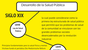 Desarrollo de la Salud Publica de los siglos XIX, XX Y XXI timeline
