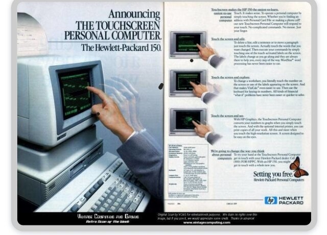 Evolución de las pantallas táctiles timeline | Timetoast timelines