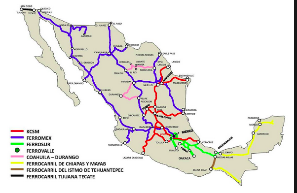 EL TRANSPORTE FERROVIARIO EN MEXICO timeline | Timetoast timelines