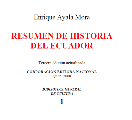 RESUMEN DE HISTORIA DEL ECUADOR timeline | Timetoast timelines